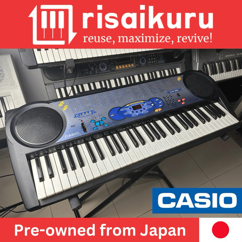 Casio LK-36 Piano Keyboard Organ 61 Keys for Church Band Use of Kids Adult for Beginners ...