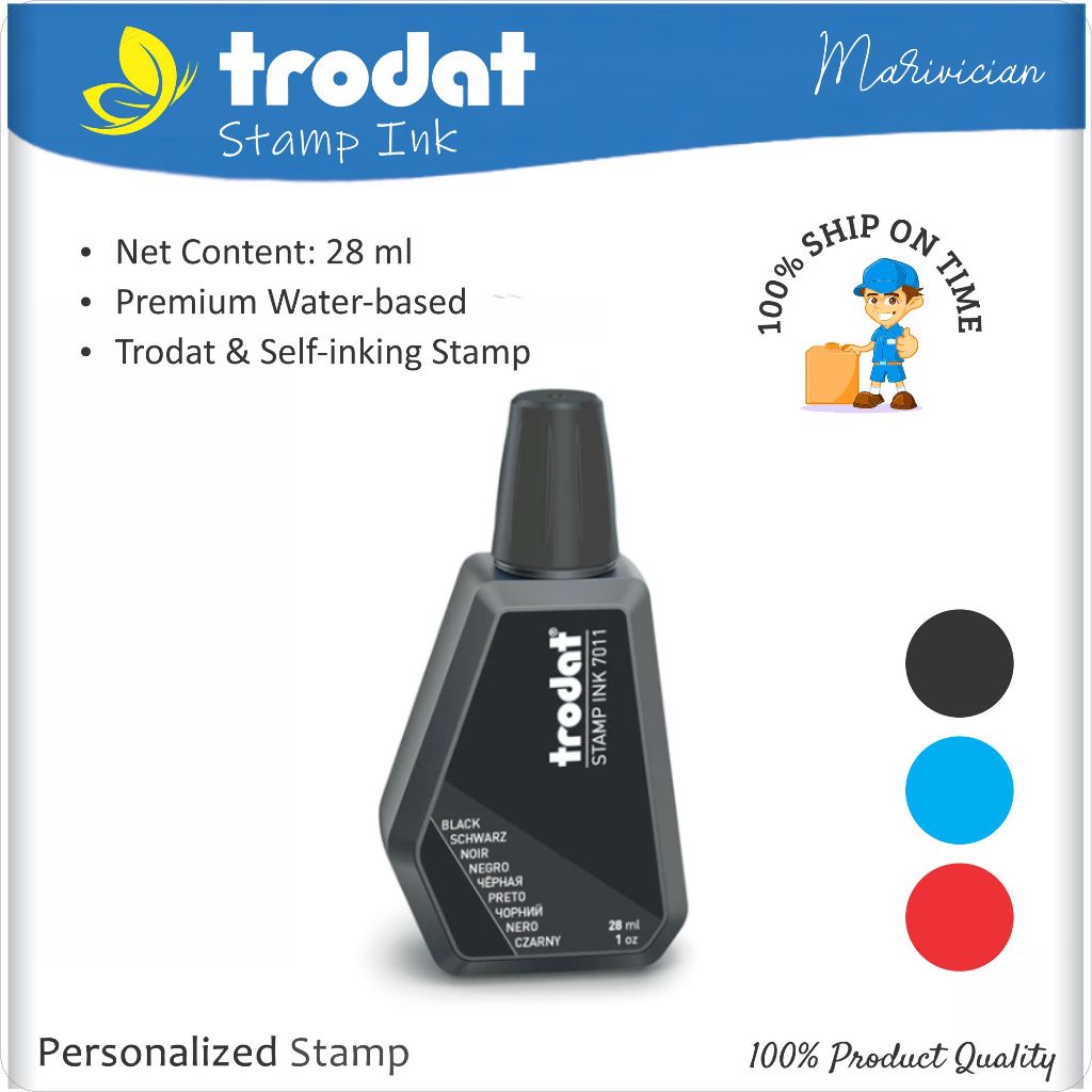 Trodat Ink 28 ml for Personalized Stamp Refill | Shopee Philippines