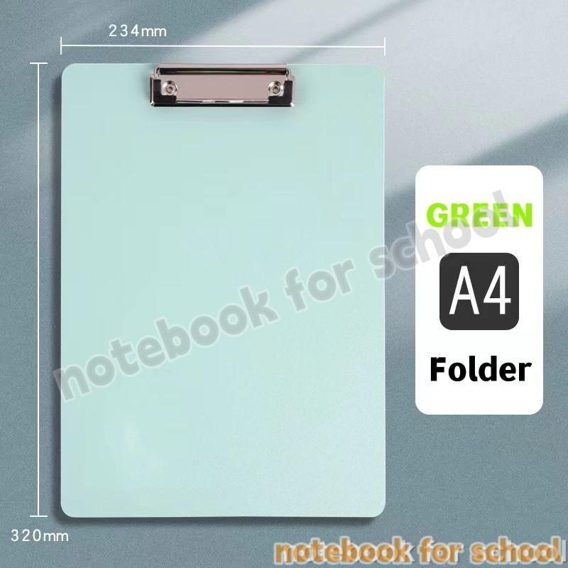 NFS A4 Document Folder File Folders Clip Board Horizontal Double Clip ...