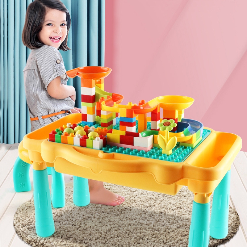 COD Children's Block Table Assembled Educational Toys 3-6 Years Old ...