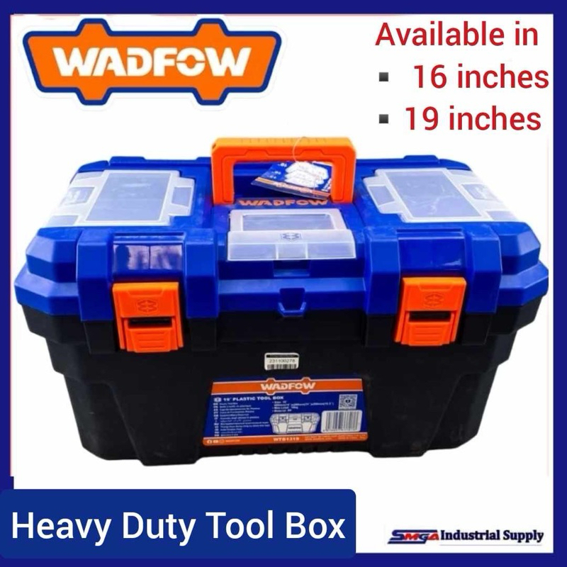 Wadfow Hard Plastic Toolbox 16 or 19 inches | Shopee Philippines