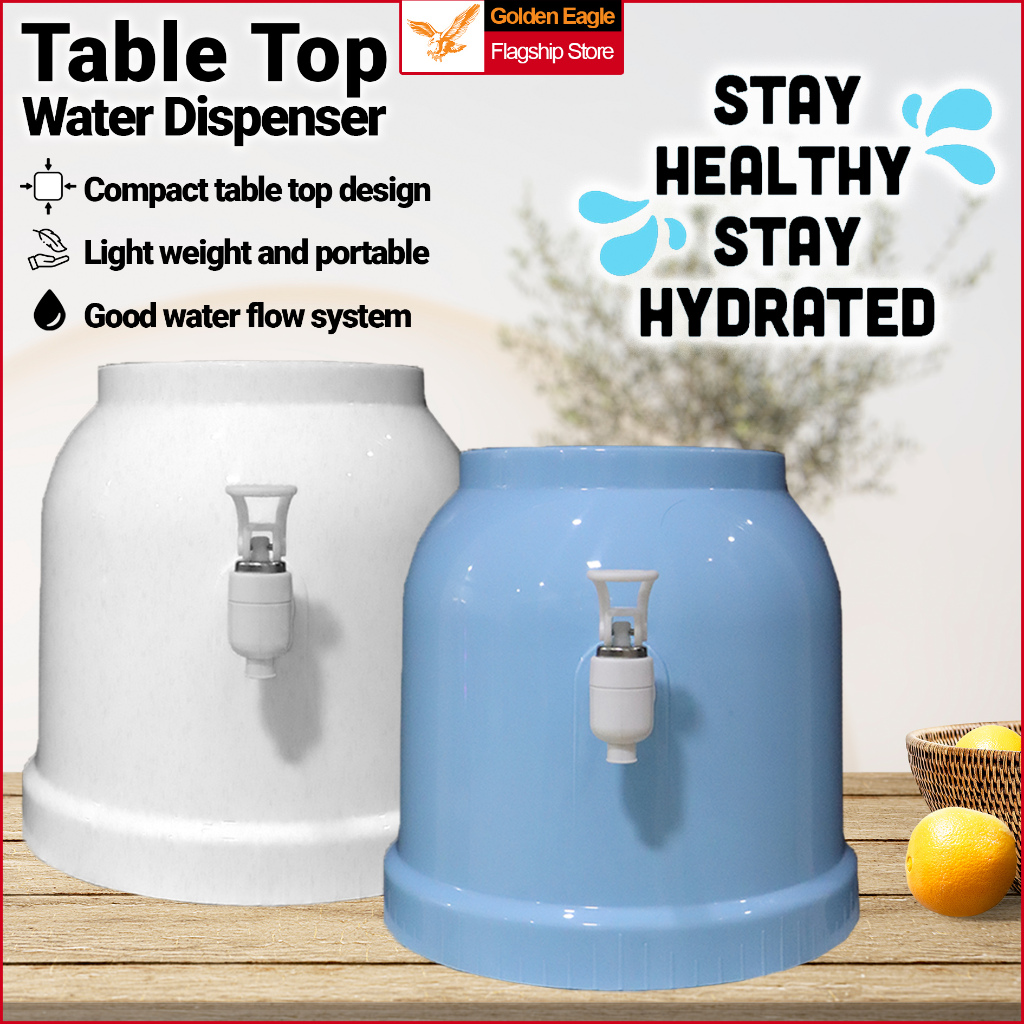 Table Top Desktop Water Dispenser Faucet Round Plastic For Gallon ...