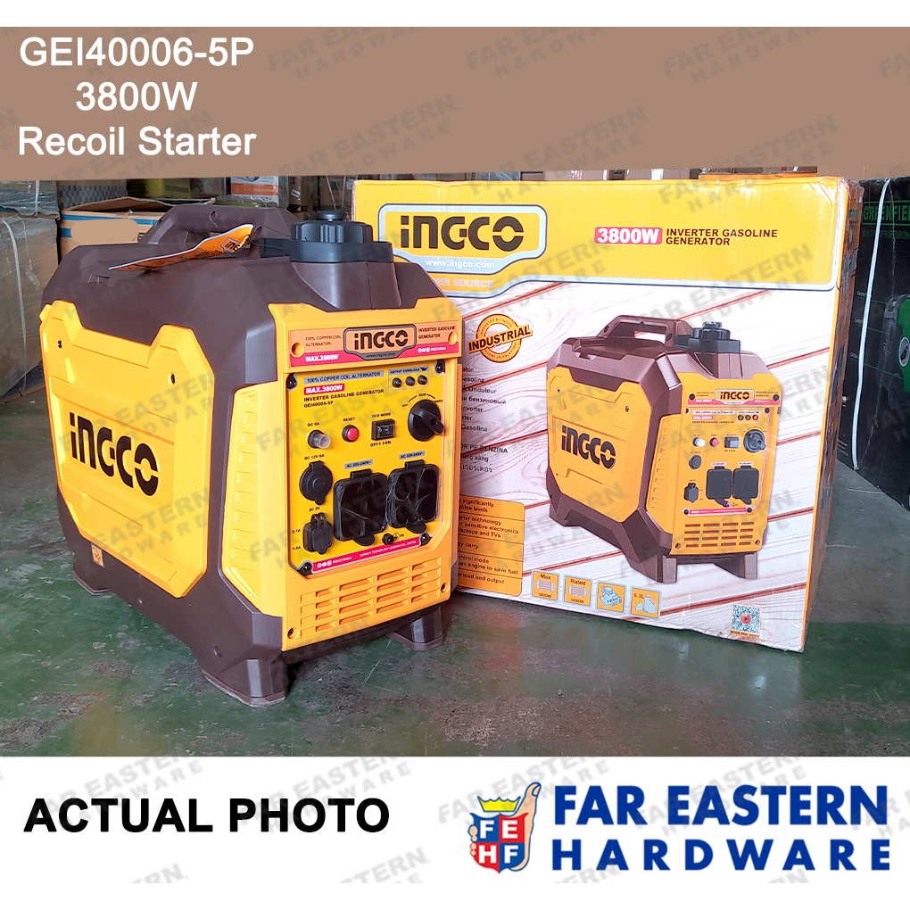 INGCO Inverter Gasoline Generator Portable Silent Genset Manual ...