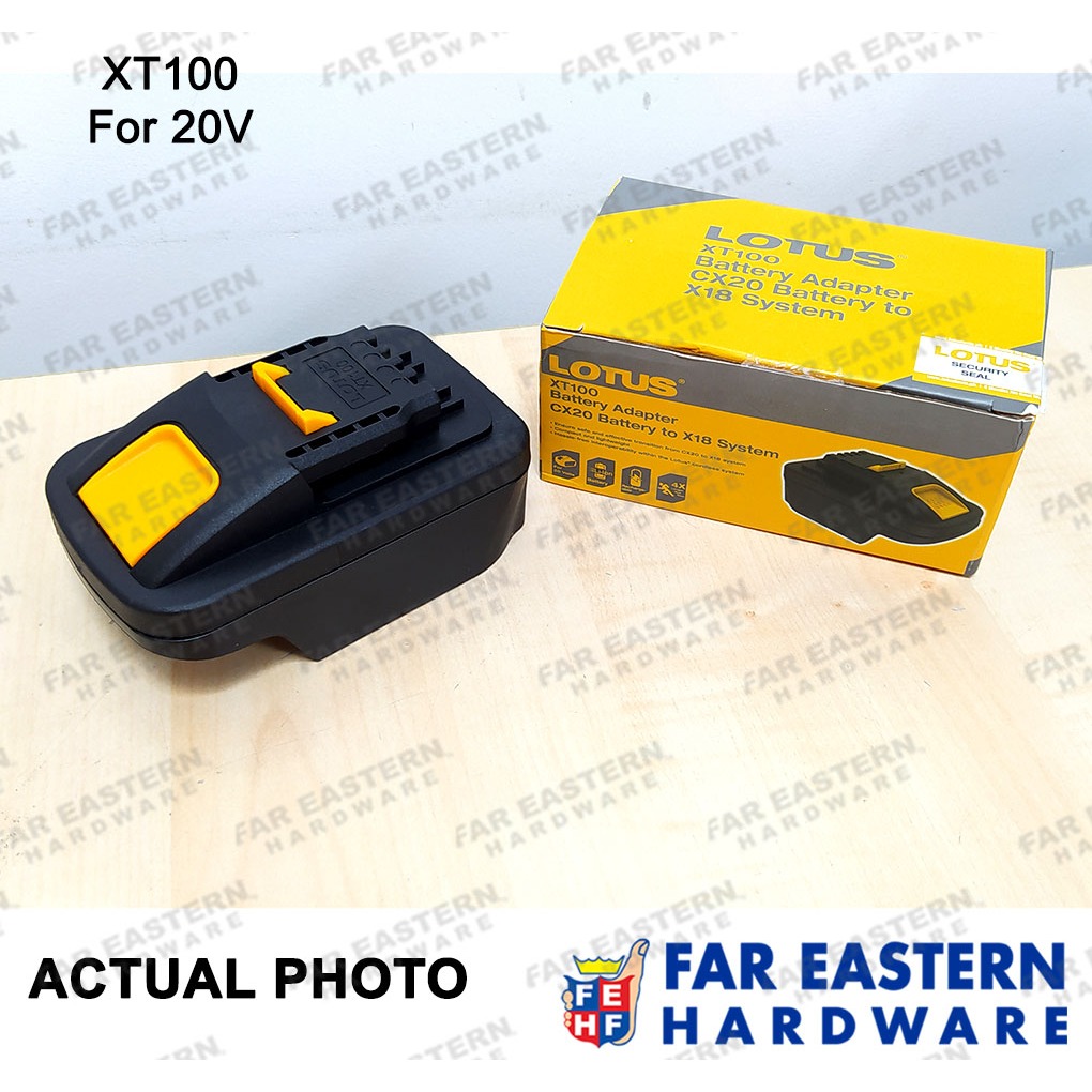 LOTUS Battery Adapter Adaptor XT100 | XT200 X18 / CX20 18V 20V System ...
