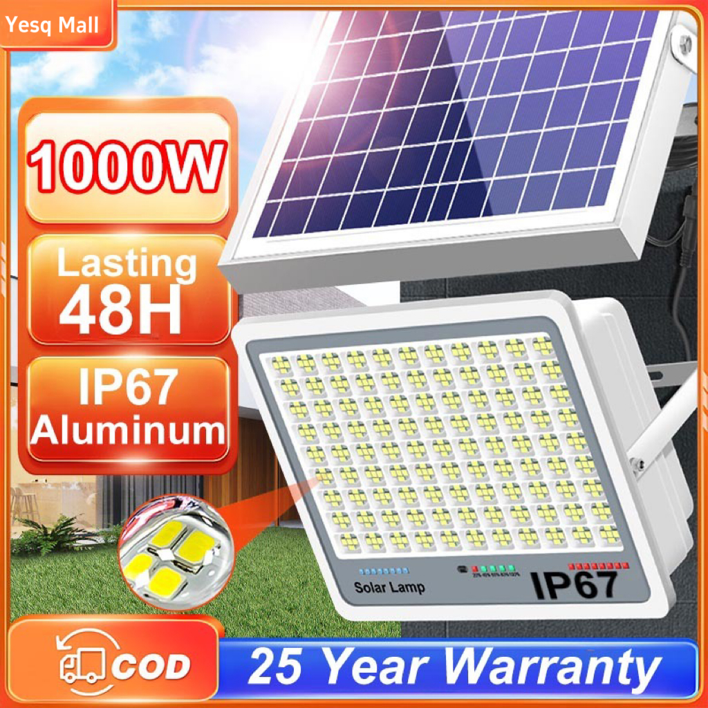 1000W solar light outdoor waterproof IP67 solar flood light800W 600W ...