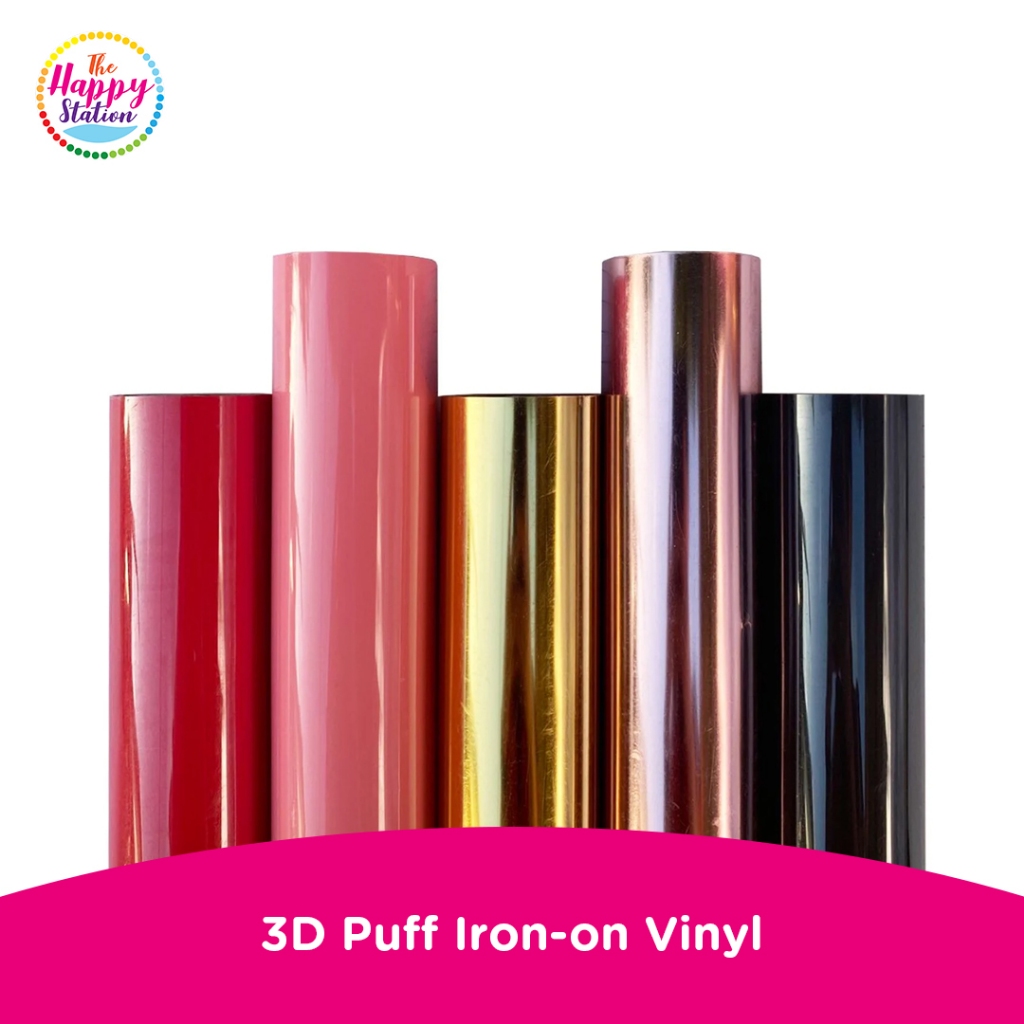 THE HAPPY STATION | 3D Puff Iron-On Vinyl, HTV | Shopee Philippines