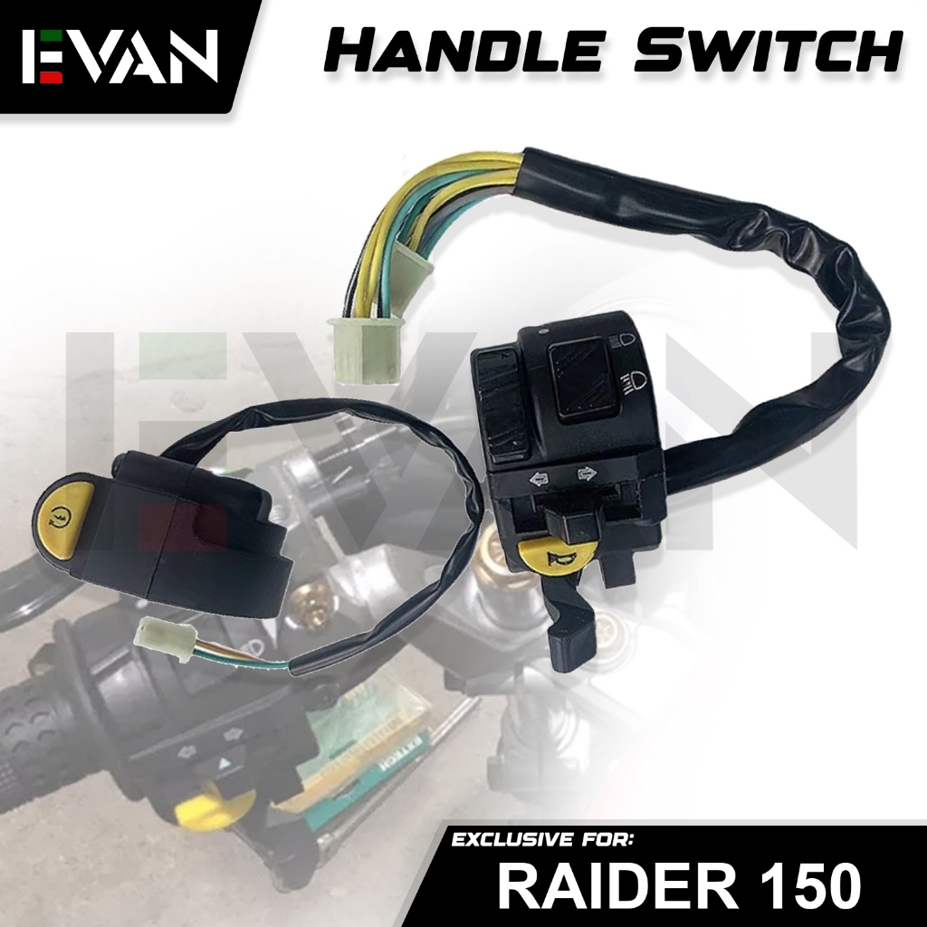 EVAN.PH (1set) Left/Right Ordinary Stock Handle Switch for Raider 150/R ...