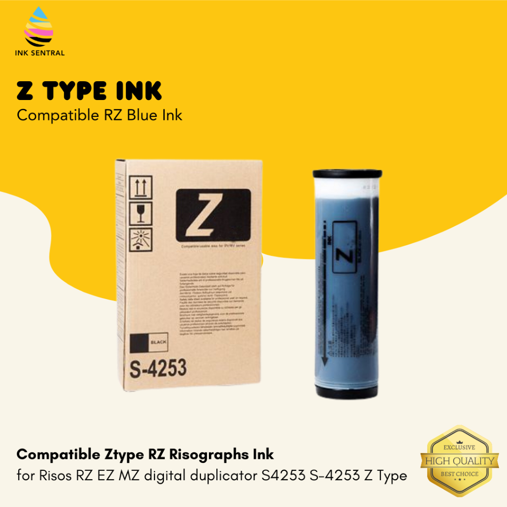 INKSENTRAL Compatible Blue Z-type Ink EZ/RZ/MZ (see video for KZ/CZ/CV ...