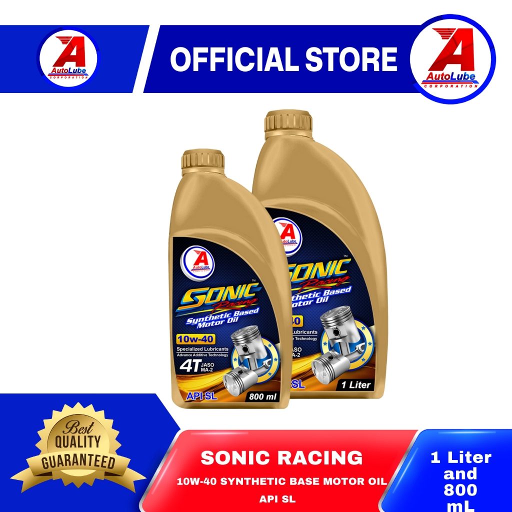 AutoLube Sonic Racing 4T Synthetic-Based Motor Oil | Shopee Philippines