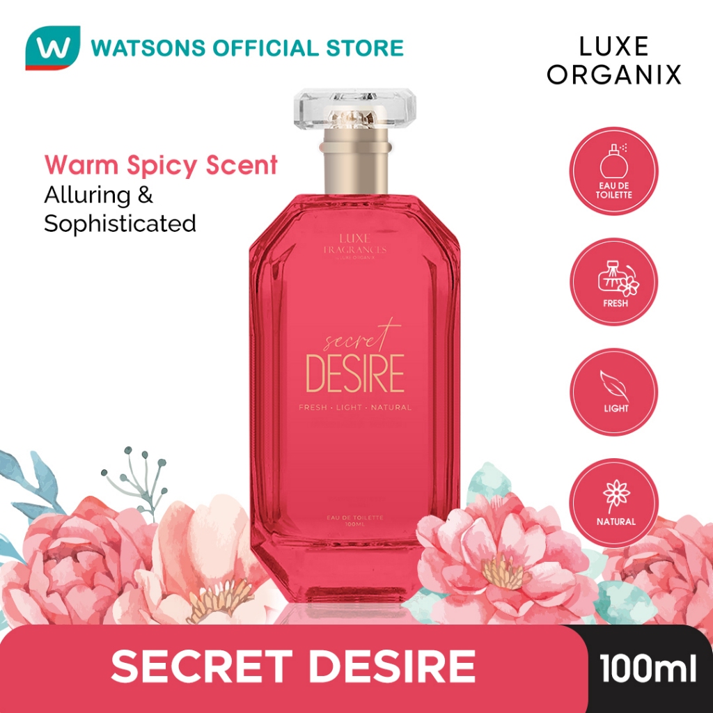LUXE ORGANIX Fragrances Secret Desire EDT 100ml | Shopee Philippines
