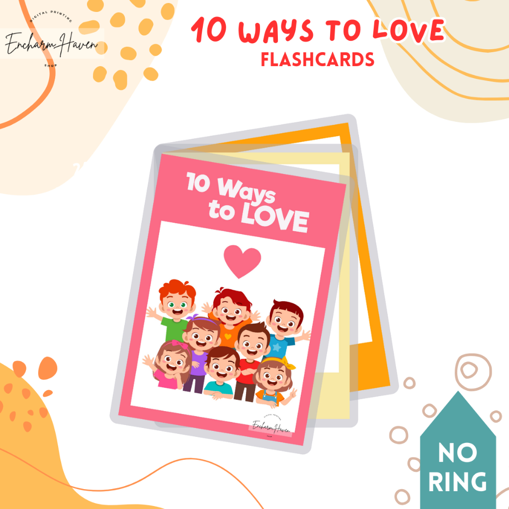 '10 WAYS TO LOVE' Fully Laminated Educational Flashcards [11 pcs ...