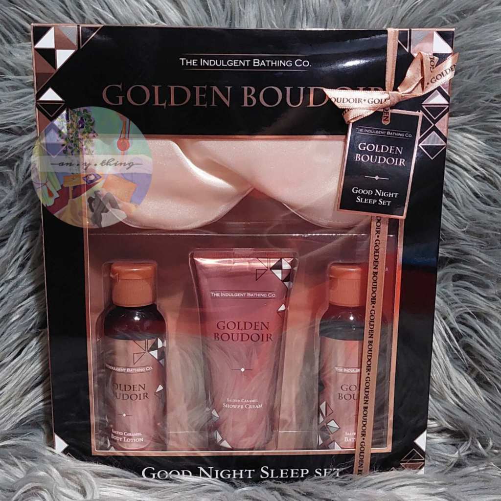 THE INDULGENT BATHING CO. GOLDEN BOUDOIR GOODNIGHT SLEEP SET (JUNE2026 ...