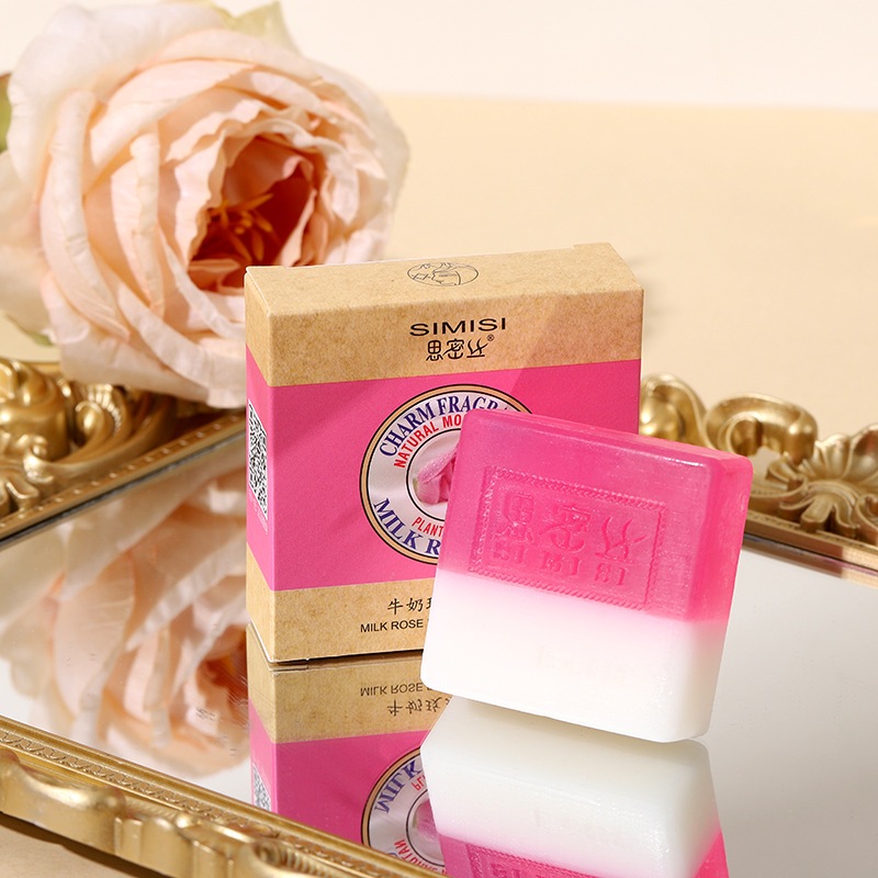 [ SIMISI ] Rose With Milk Essential Oil Handmade Soap ( FREE foaming ...