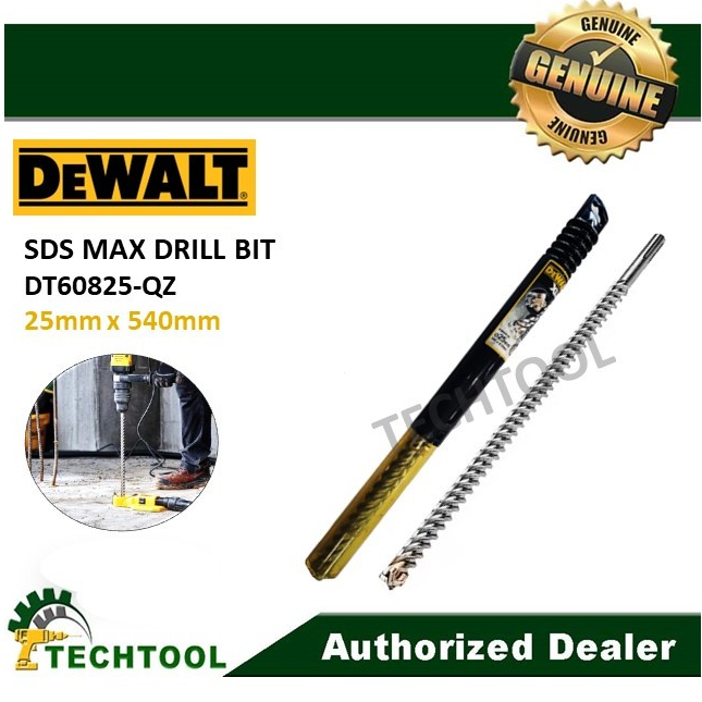 DEWALT SDS MAX DRILL BIT CROSS FLUTE 25mm x 540mm (DT60825-QZ) | Shopee ...