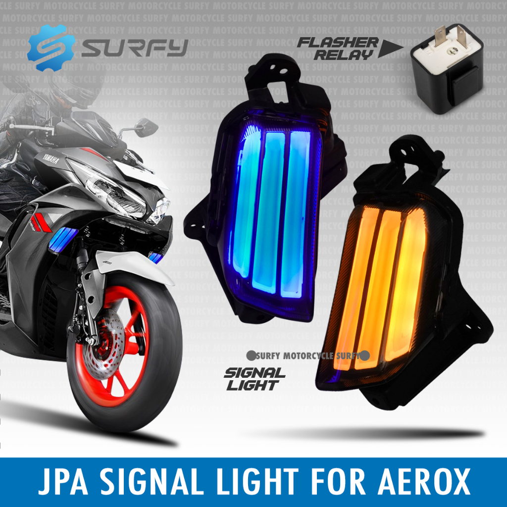 JPA Aerox V1 Front Signal Light Flowing LED Smoked Lens Plug And Play ...