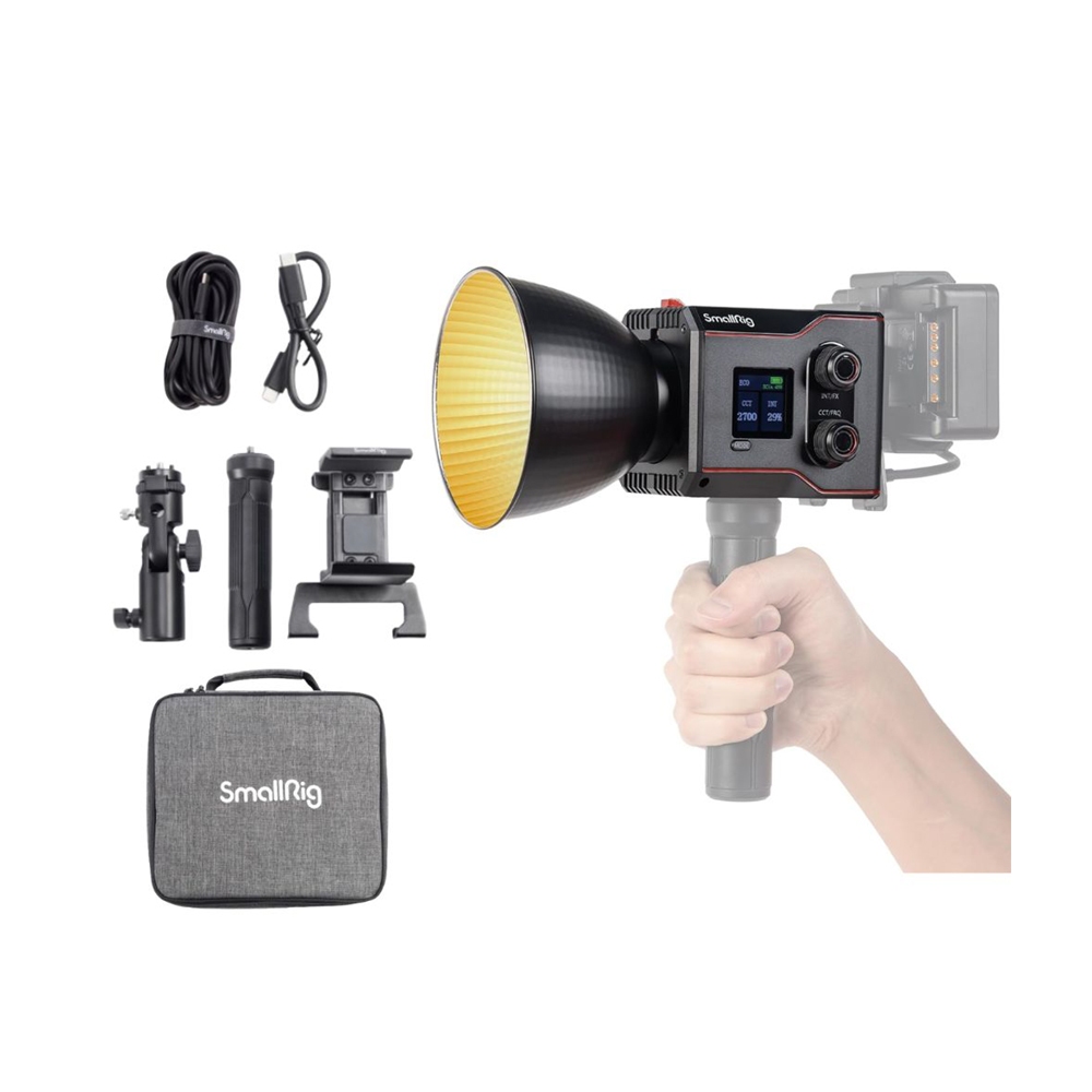 SmallRig RC 60B COB 60W Bi-Color Portable LED Video Light Handheld w/ 9 ...