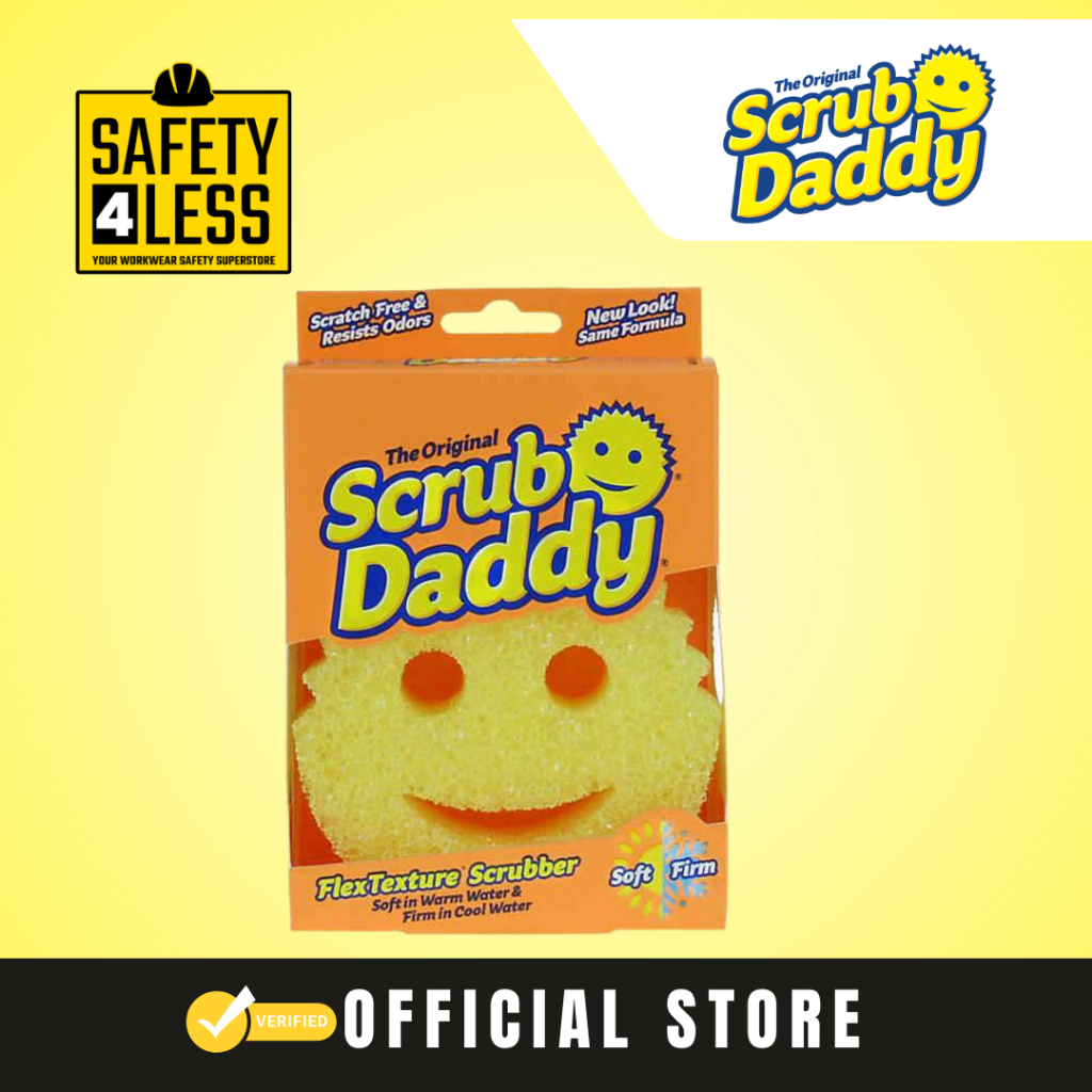 SCRUB DADDY ORIGINAL SCRUBBER - FLEXTEXTURE SCRUBBING TOOL YELLOW ...