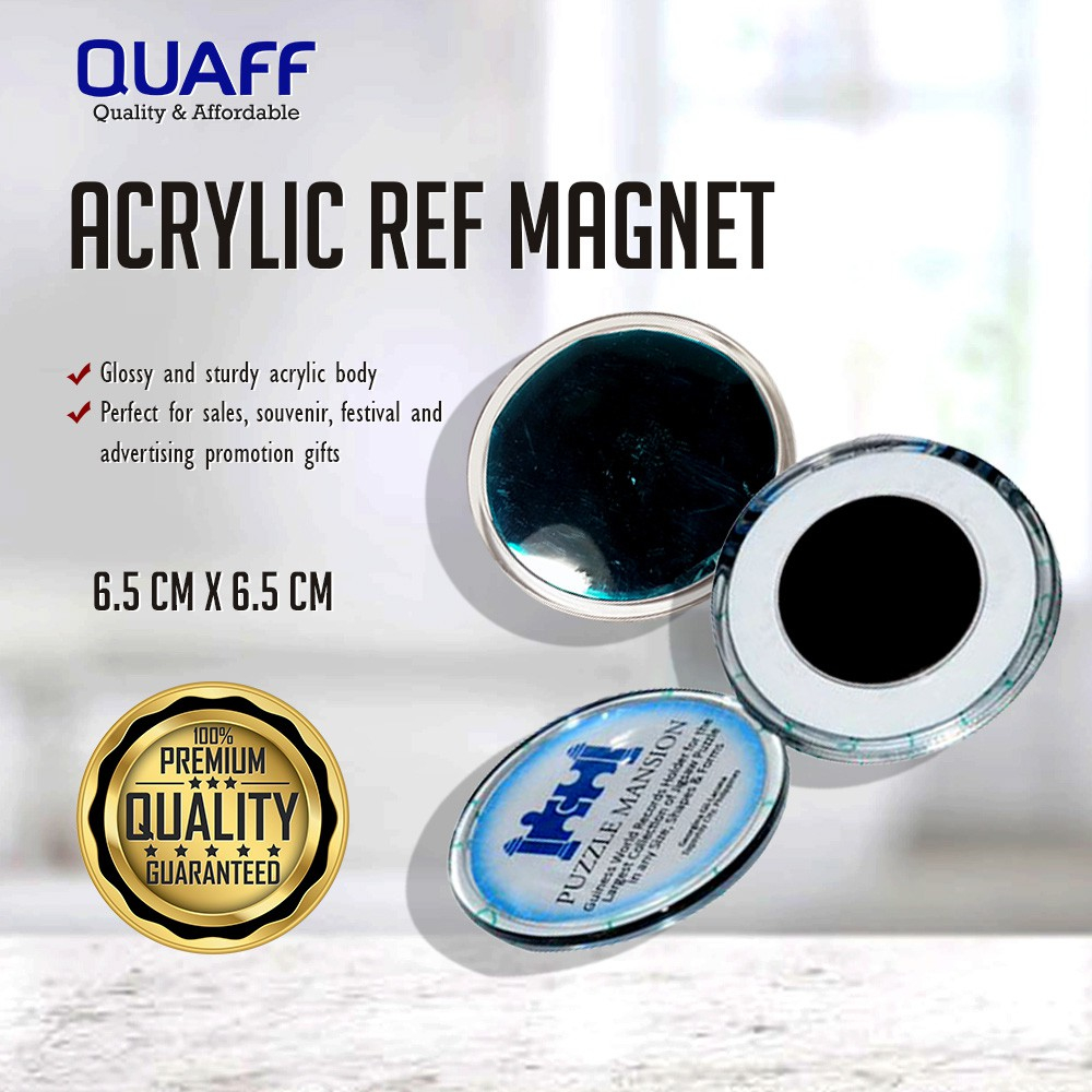 QUAFF F52 Acrylic Photo Insert Ref Magnet Circle 100 Pcs Pack | Shopee ...
