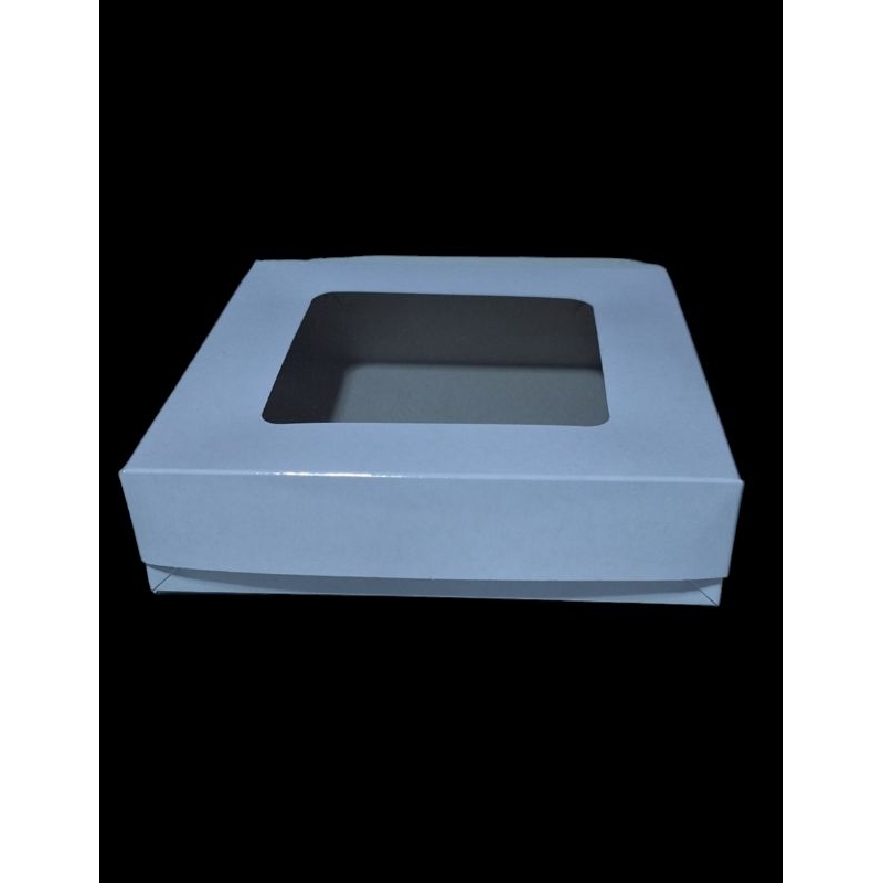 10X10X2 inches PIE BOX WITH WINDOW WHITE (10 SETS) | Shopee Philippines