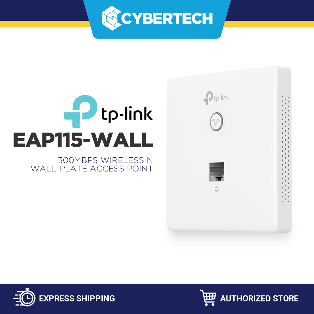 Cybertech TP-Link EAP115-Wall 300Mbps Wireless N Wall-Plate Access ...
