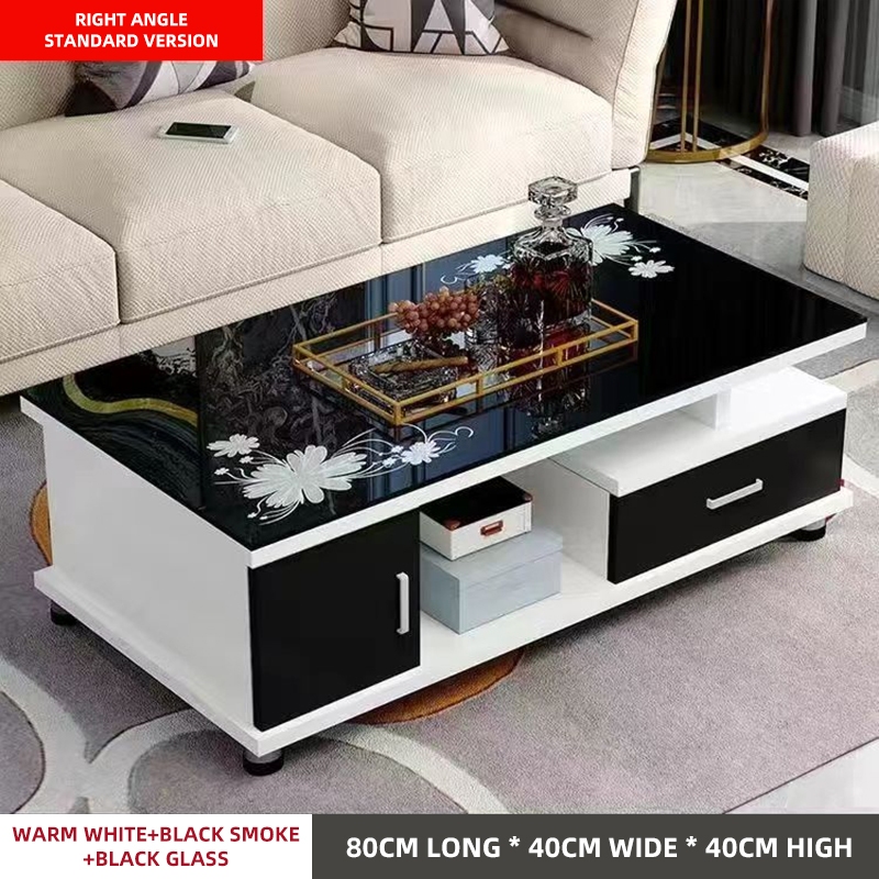 Coffee Center Table with Drawers Simple Modern Creative Living Room ...