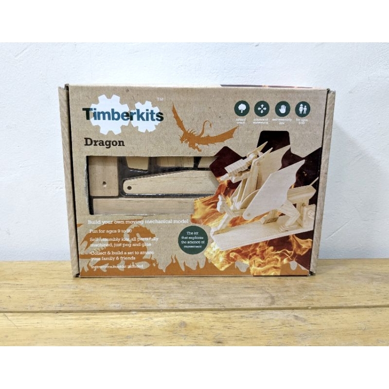 Dragon Natural Wood Working Model Kit, with Opening Jaws Moving ...