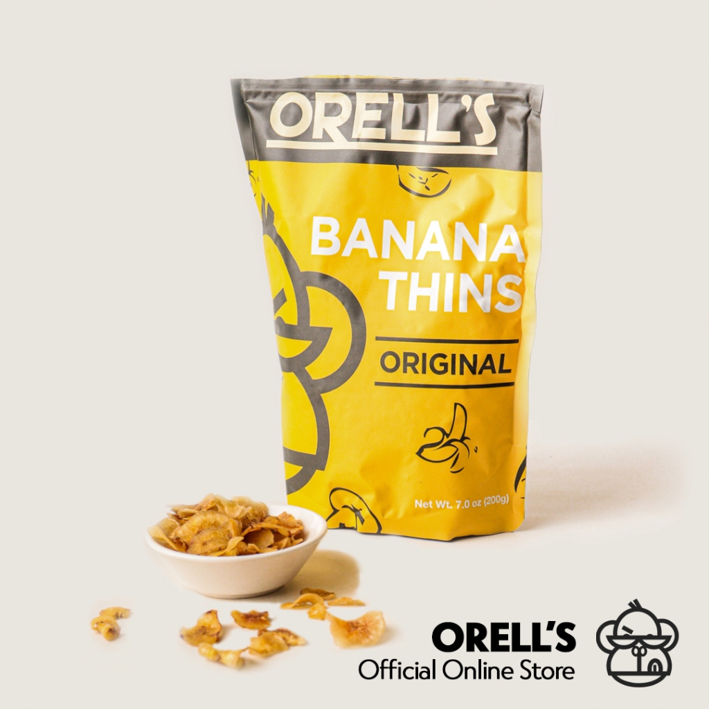 Orell's Original Glazed Banana Thins in Pouch - 200 grams | Shopee ...