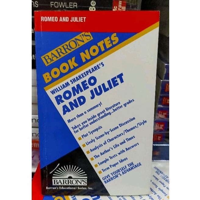 BARRON'S BOOK NOTES ROMEO AND JULIET | Shopee Philippines