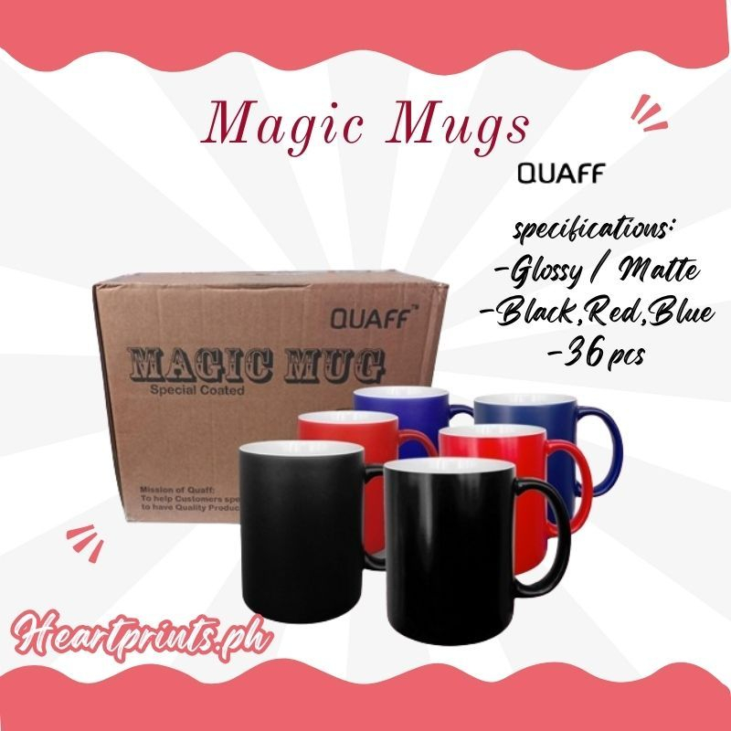 QUAFF Magic Mug (Glossy / Matte) (36pcs) | Shopee Philippines