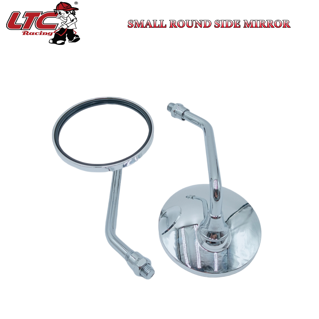 CHROME HONDA SMALL & ROUND SIDE MIRROR (SHORT STEM) #3017 | Shopee ...