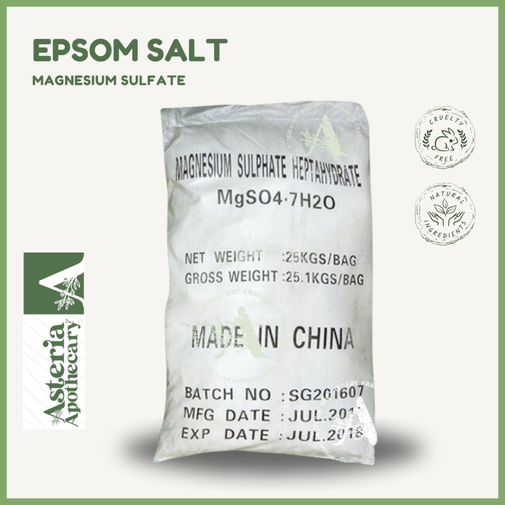 Epsom Salt (Magnesium Sulfate / MgSO4) 25Kg - Asteria Apothecary ...