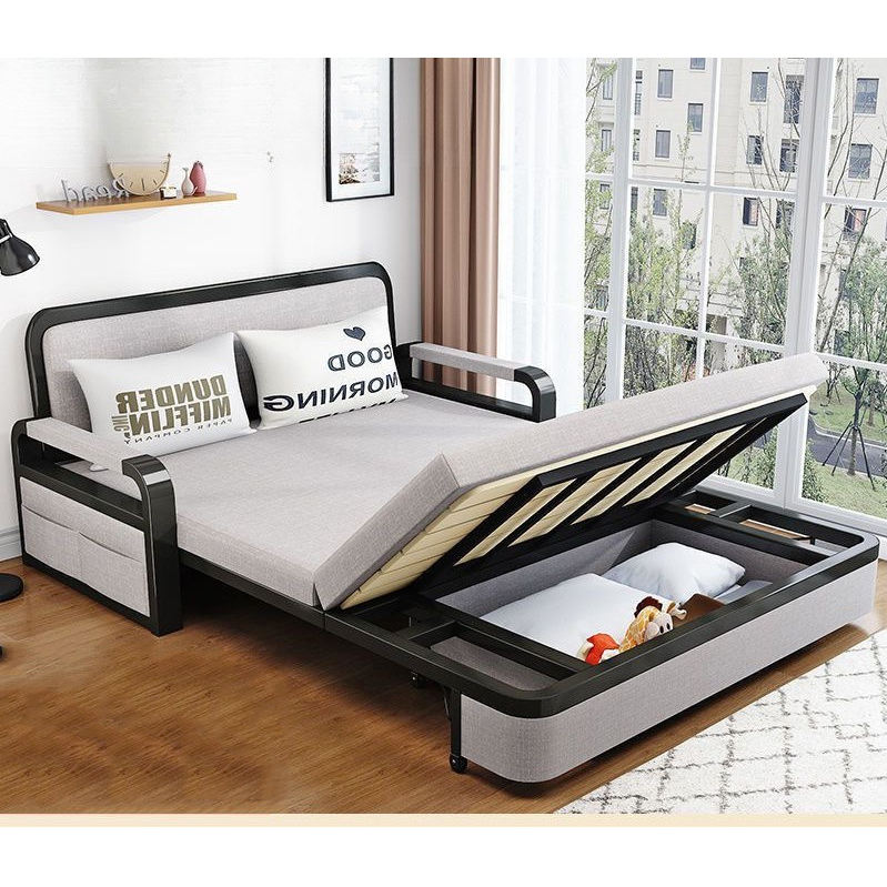 Folding Sofa Bed Multi Functional Folding Sofa Bed With Storage Cabinet Sofa Bed Lazy Bed ...