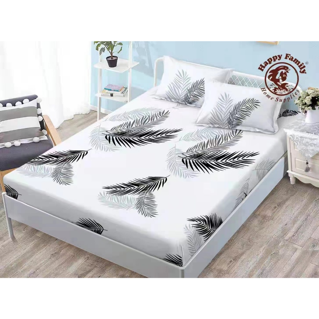 New!! King size 3in1 Garterized Bedsheets Poly Cotton (2pcs pillow case+1fitted sheet) | Shopee ...