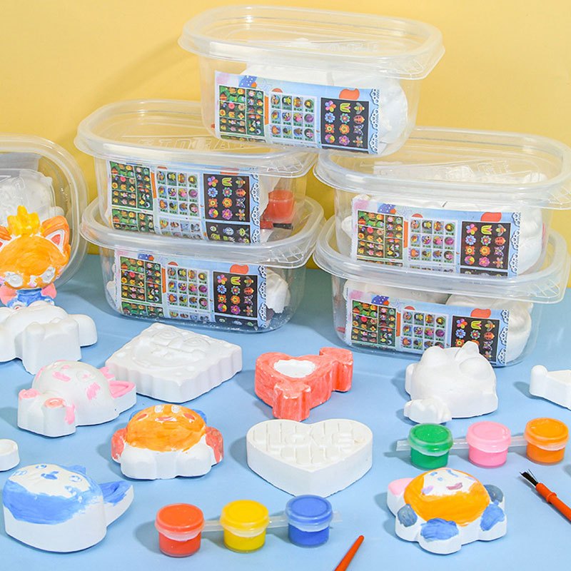 Rokibaby Cartoon Coloring Plaster Doll Handmade Diy Educational Toy ...