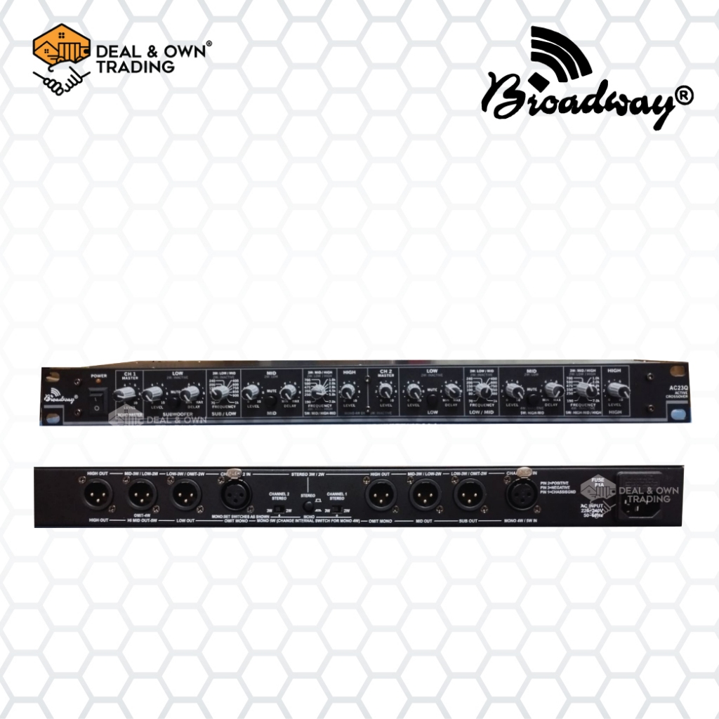 Broadway AC23Q PROCESSOR CROSSOVER 2/3/4 way + SUBWOOFER OUT | Shopee ...