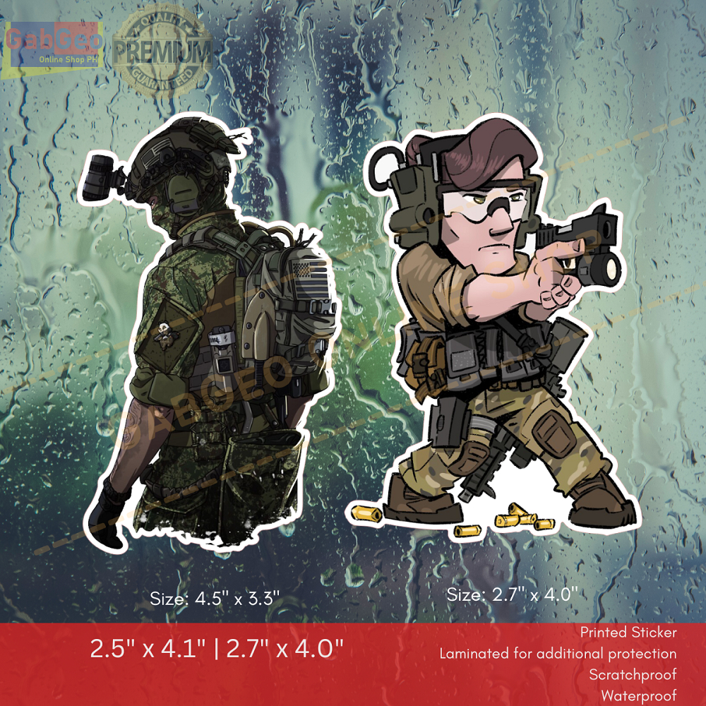 Special Ops Military Laminated Waterproof Vinyl Sticker For Car, Motor ...