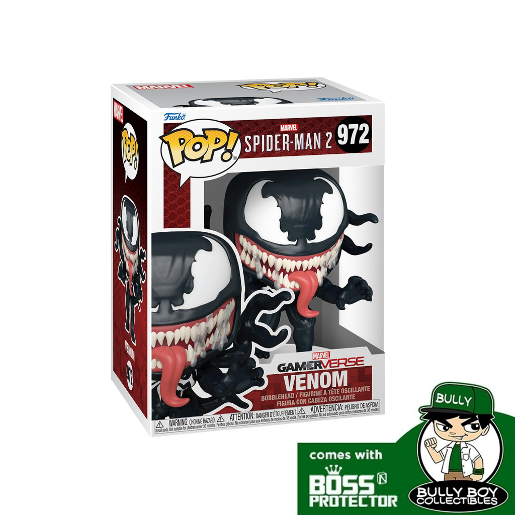 Funko POP! Games: Spider-Man 2- Venom 972 With Boss Protector(NON-MINT ...