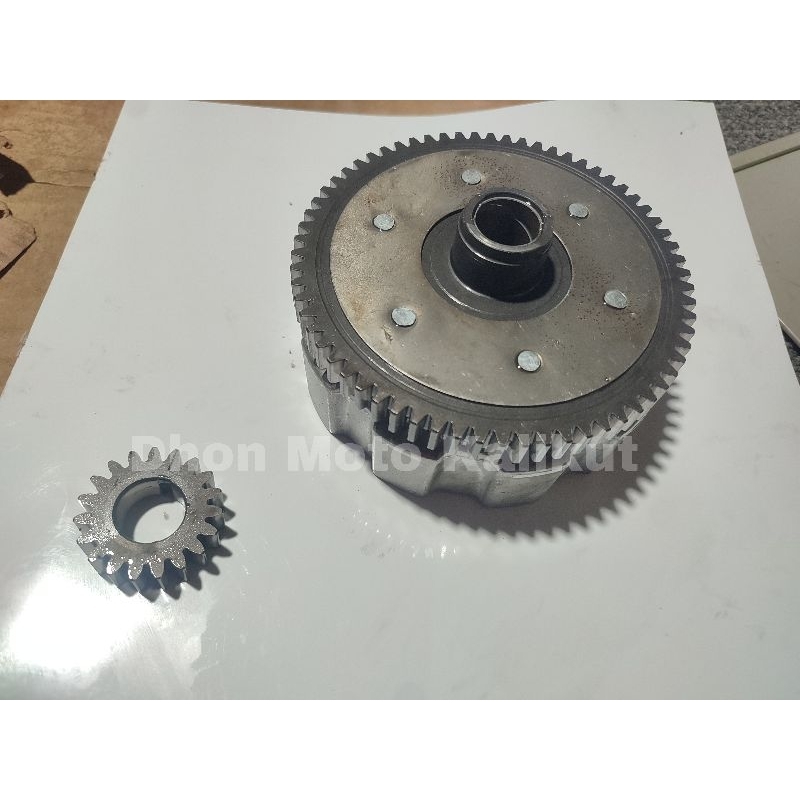 CLUTCH HOUSING & PRIMARY GEAR ROUSER 180 Secondhand genuine | Shopee ...