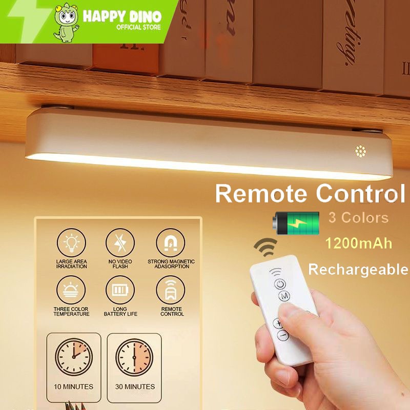 Desk Lamp LED Reading Lamp Rechargeable Magnetic Study Room Night Light ...