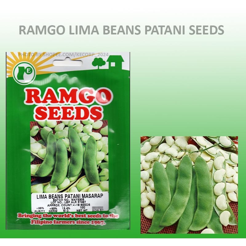 RPD LIMA BEANS Seeds by Ramgo 10g_kc241207 | Shopee Philippines