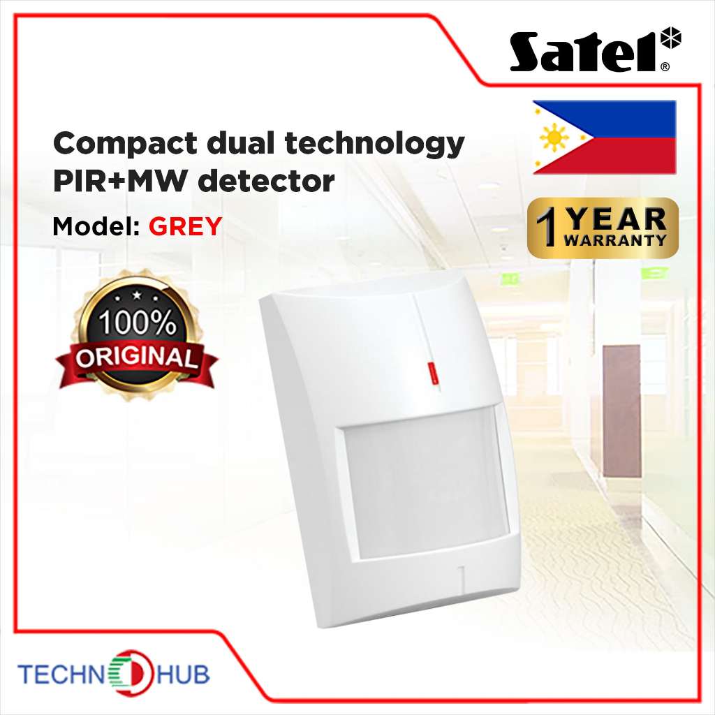 Microwave Detector Compact Dual Technology PIR+MW - GREY | Shopee ...