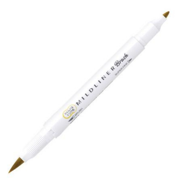 Zebra Mildliner Dual-tip Brush Pen - MILD GOLD | Shopee Philippines