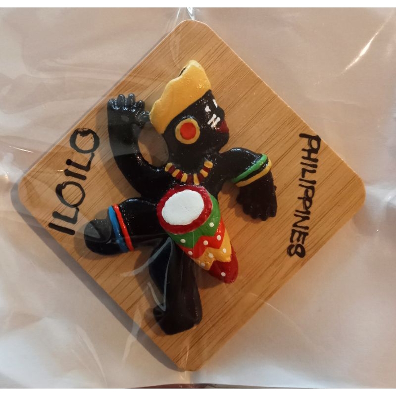 iloilo Ref magnet 3D Dagoy with wood | Shopee Philippines
