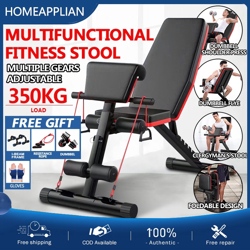 #COD Adjustable Bench Press Chair Dumbbell Bench Gym Bench Sit-up bench ...