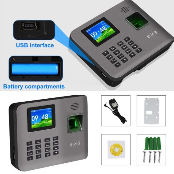 Fingerprint Time Attendance with 2.4 inch Color Screen & ID Card ...
