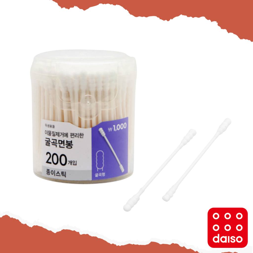 [DAISO KOREA] - Spiral Paper Swab 200 pcs | Shopee Philippines