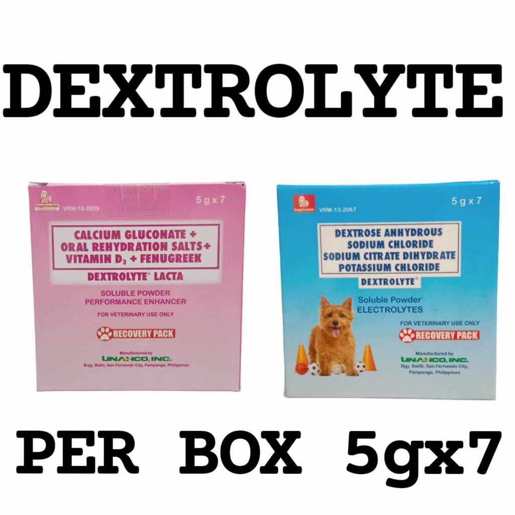 DEXTROLYTE Recovery Pack for Dogs, 1 BOX of 7 Sachets 5g SOLD per BOX ...