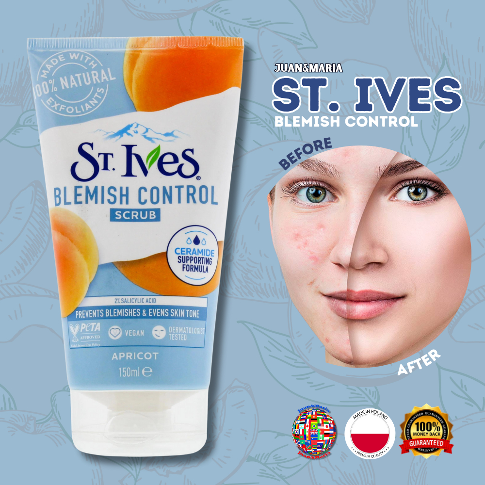 St. Ives Blemish Control Apricot Scrub 150mLMade With 100% Natural ...