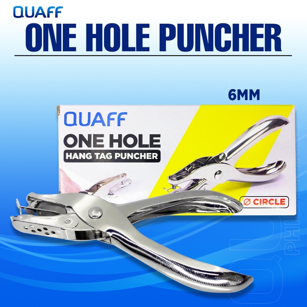 QUAFF One Hole Hang Tag Puncher 6mm Ticket Puncher Circle Metal Single ...