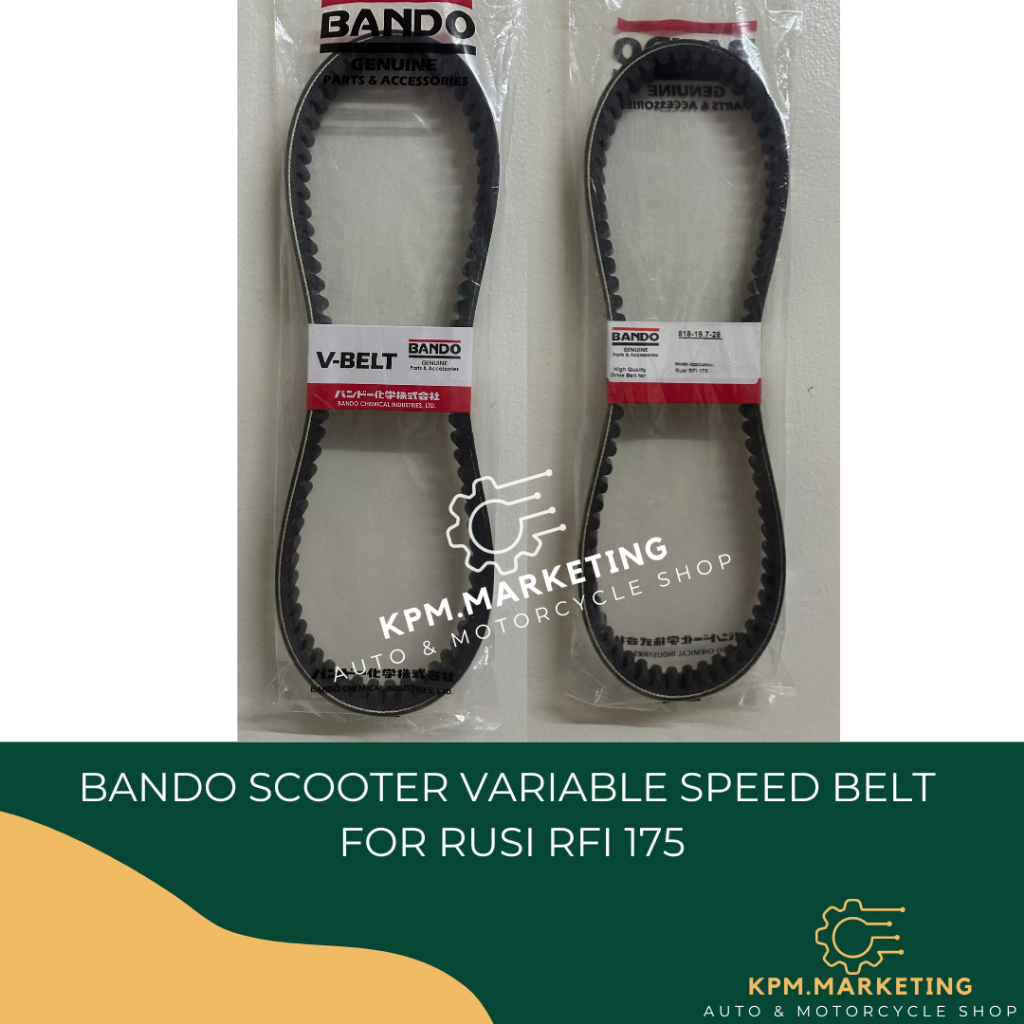 Bando Belt for Rusi RFi175, Motorstar Easyride 150Q, 150P, 150Fi (818- 19.7- 28 ) | Shopee ...